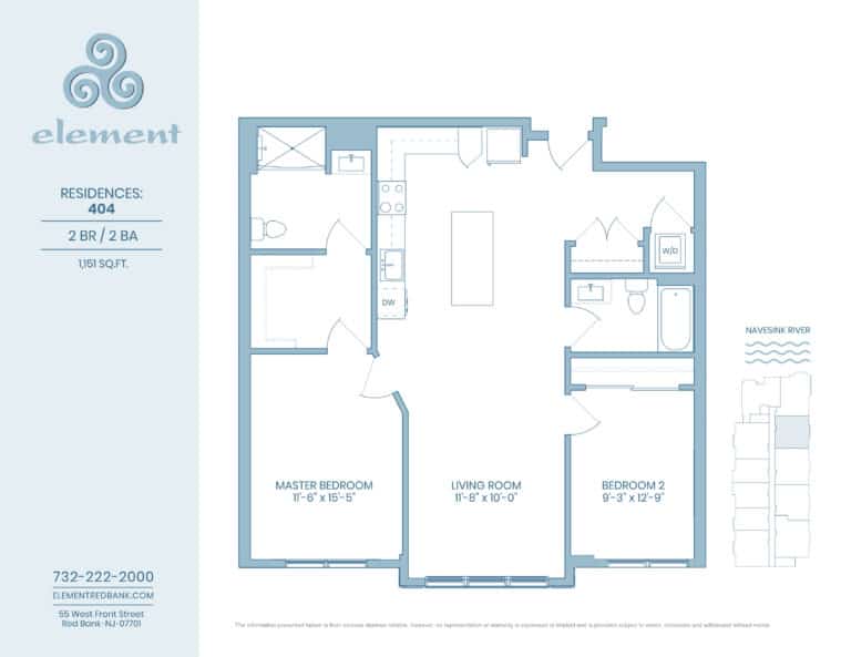 Element Red Bank – Limited collection of 1 & 2 bedroom residences