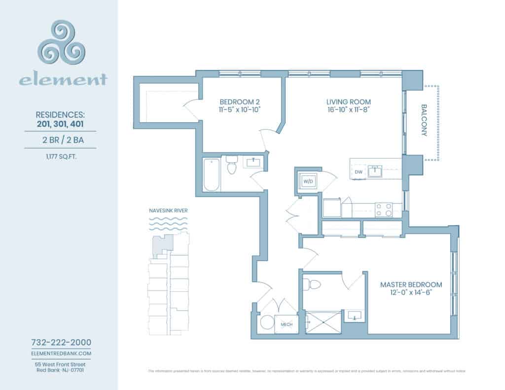 Element Red Bank – Limited collection of 1 & 2 bedroom residences